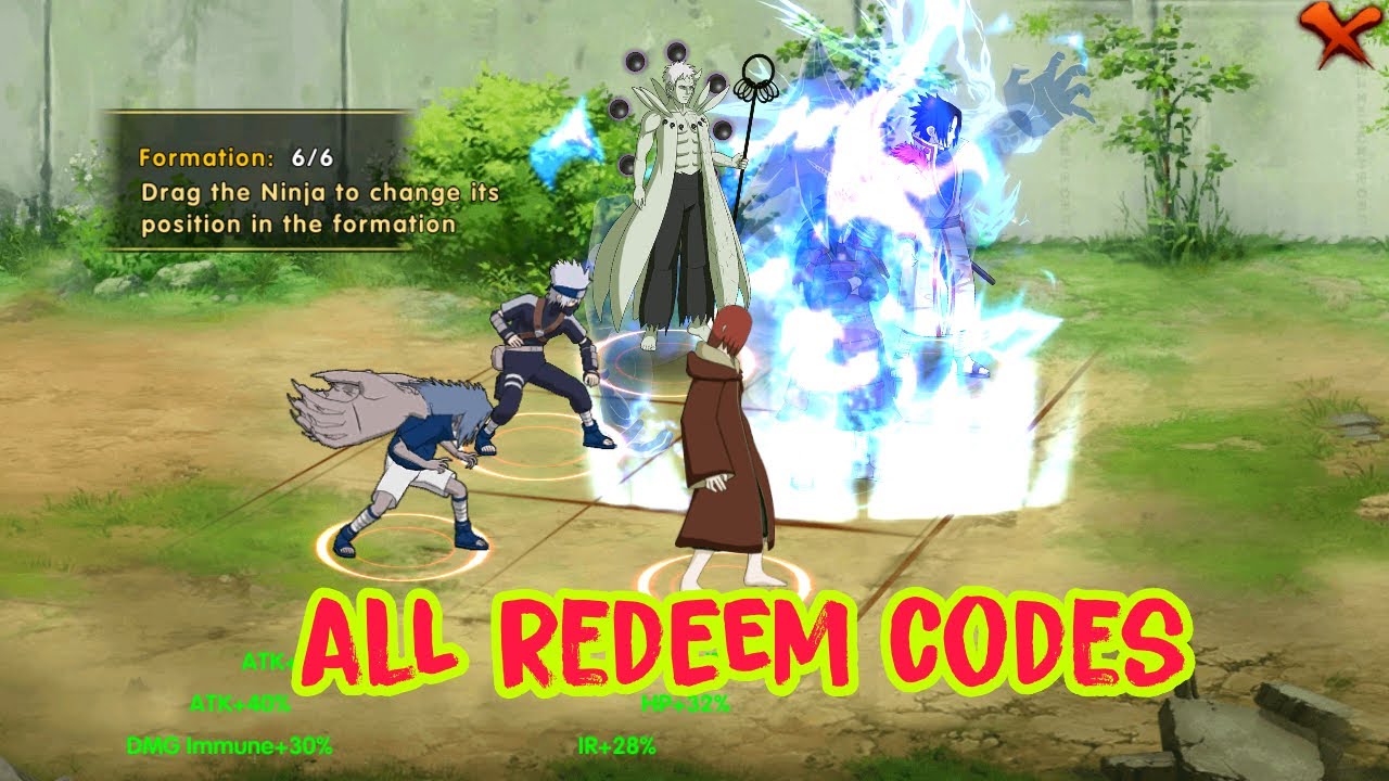 Ultimate Ninja Gameplay | All Redeem Codes - Naruto RPG Game iOS ...