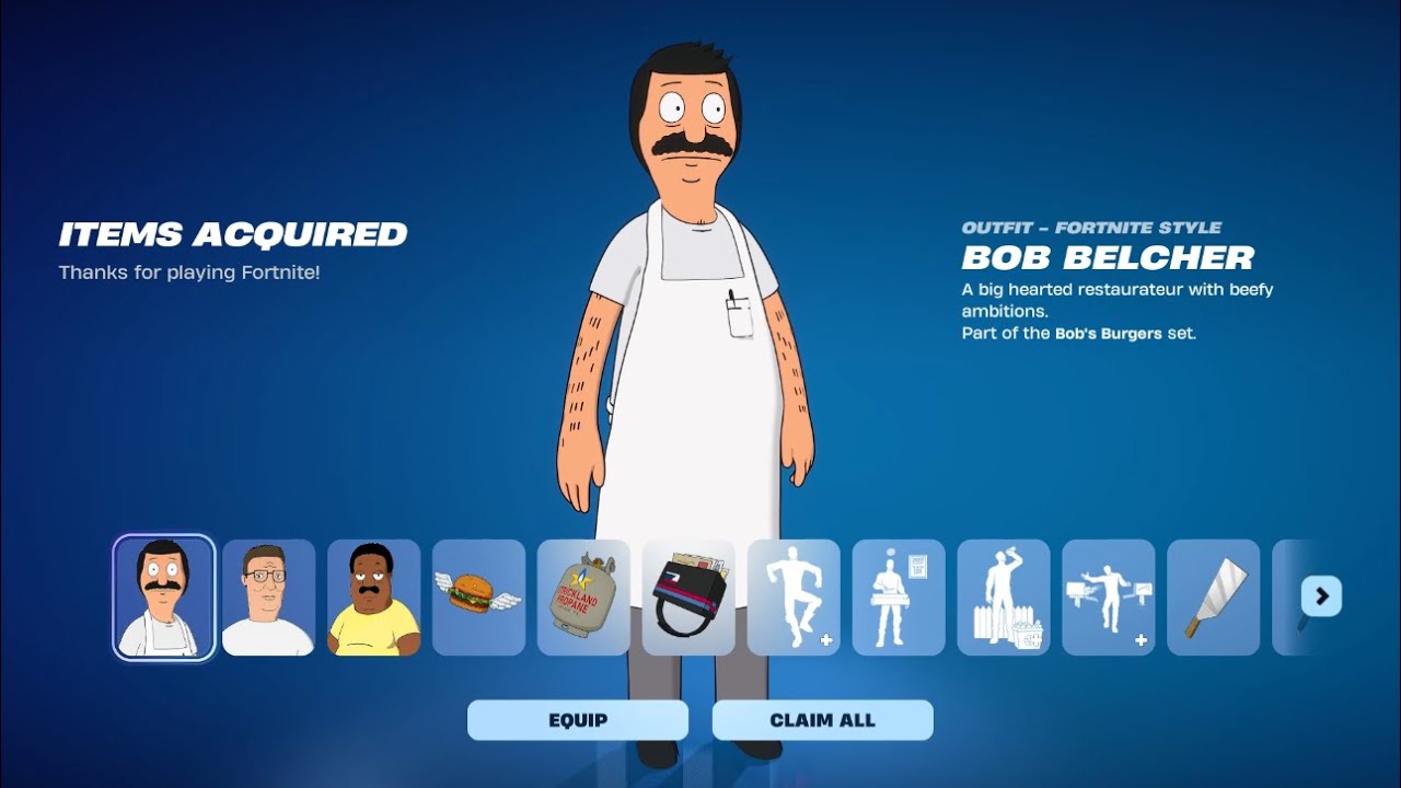 HOW TO GET BOB BELCHER SKIN IN FORTNITE! - YouTube