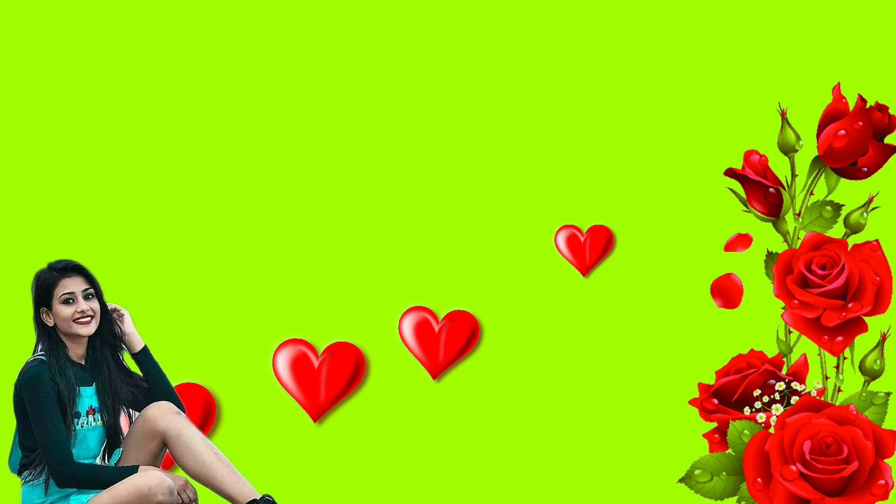 HD ross green screen effects background || girls + dil flying ...