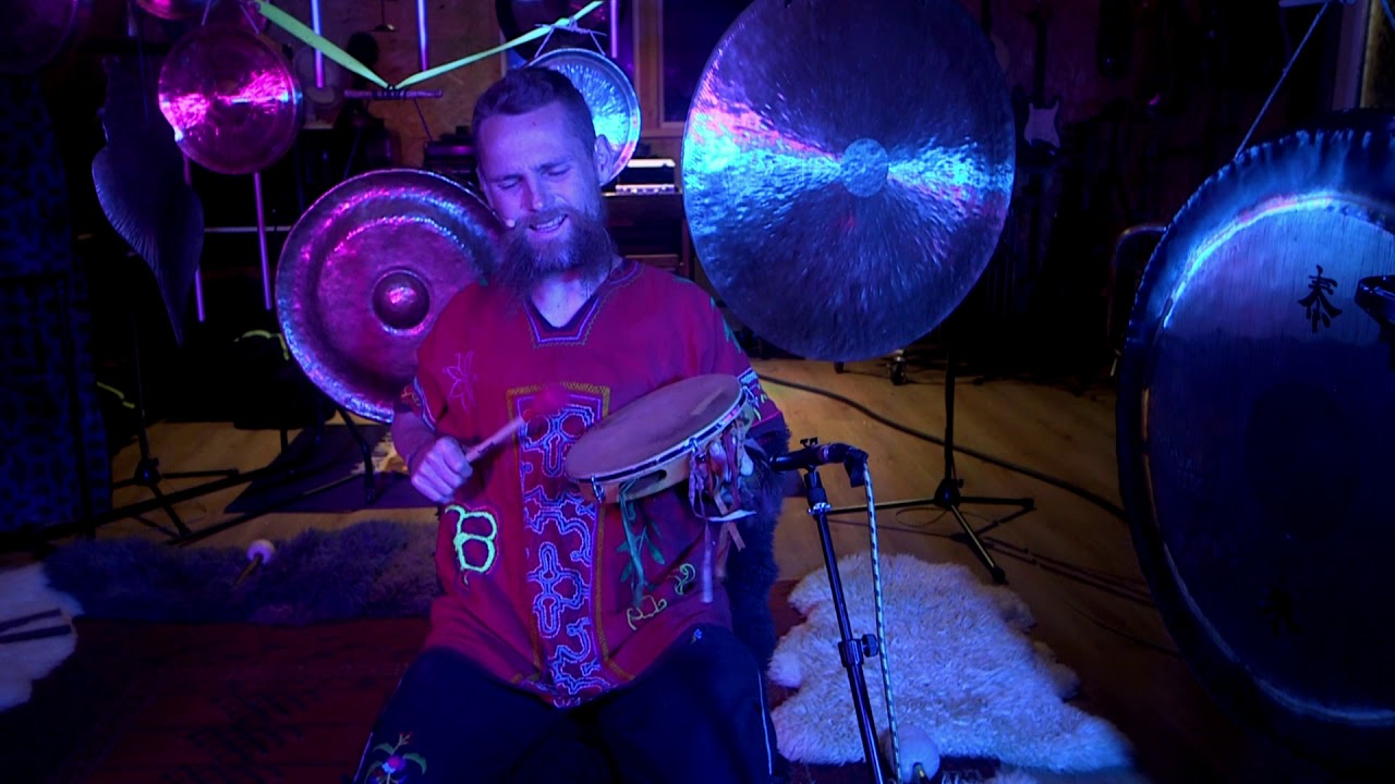 Goddess Gong Sound Journeys with Aaron Meli Pandeiro Drum Icaro - YouTube