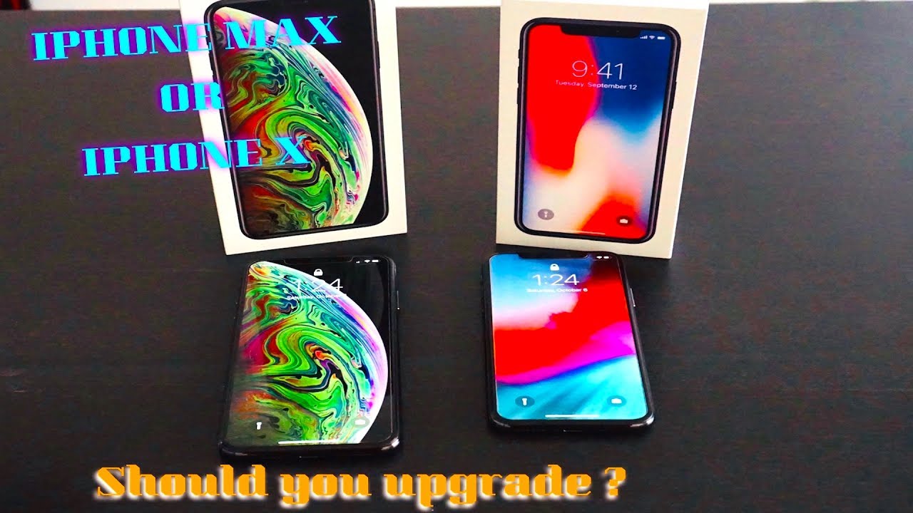 IPHONE XS MAX vs IphoneX - YouTube