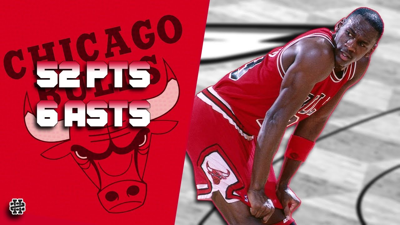 Michael Jordan 52 pts 6 asts vs Cavs 87/88 season - YouTube