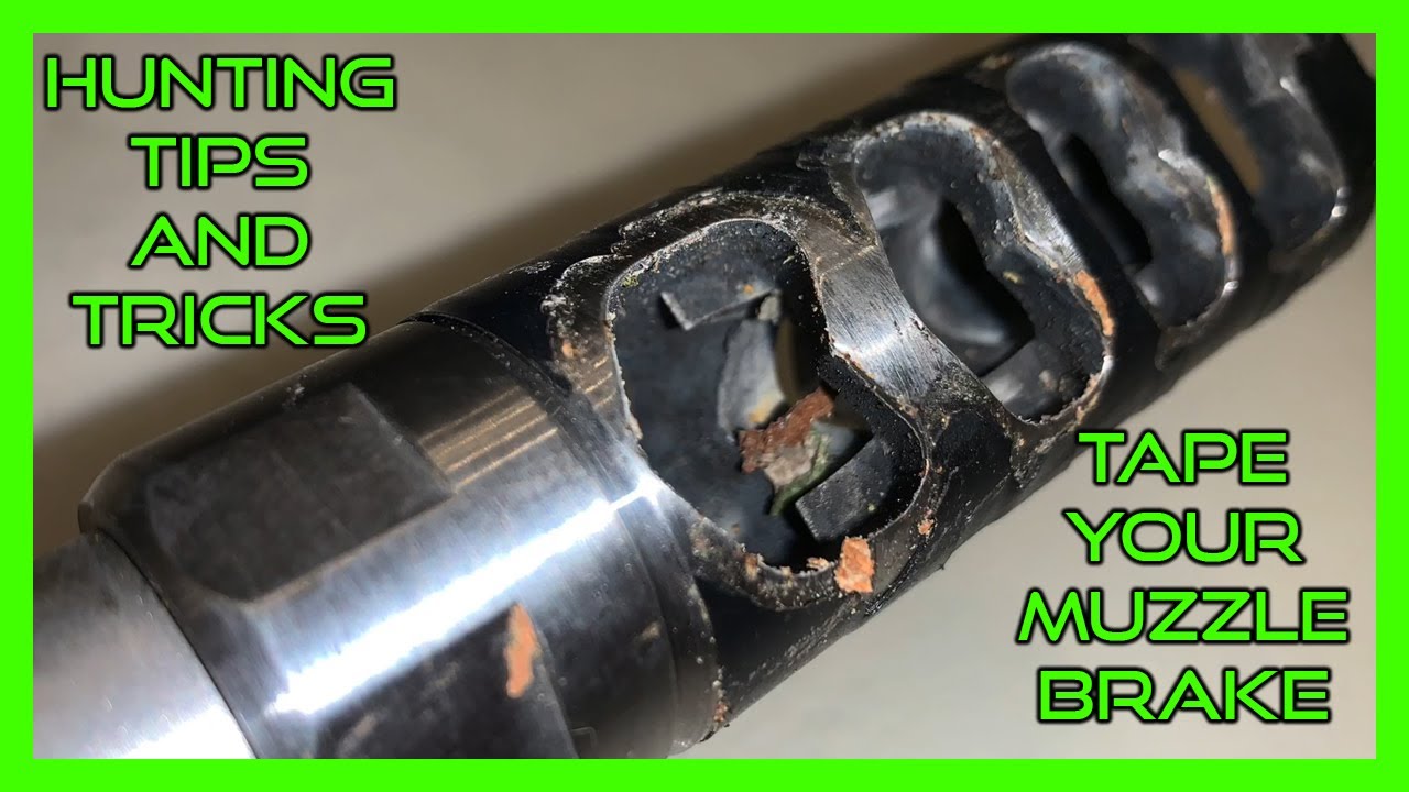 Hunting Tips and Tricks: Taping a Muzzle Brake - YouTube