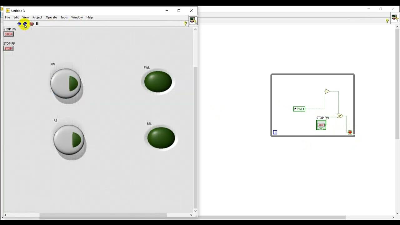 Auto manual project part4 intelocking of PB manual operion of dc motor with arduino linx - YouTube