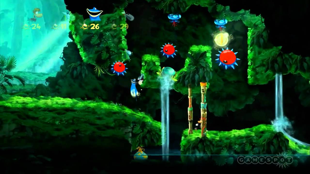 Waterslide - Rayman Origins Gameplay - YouTube