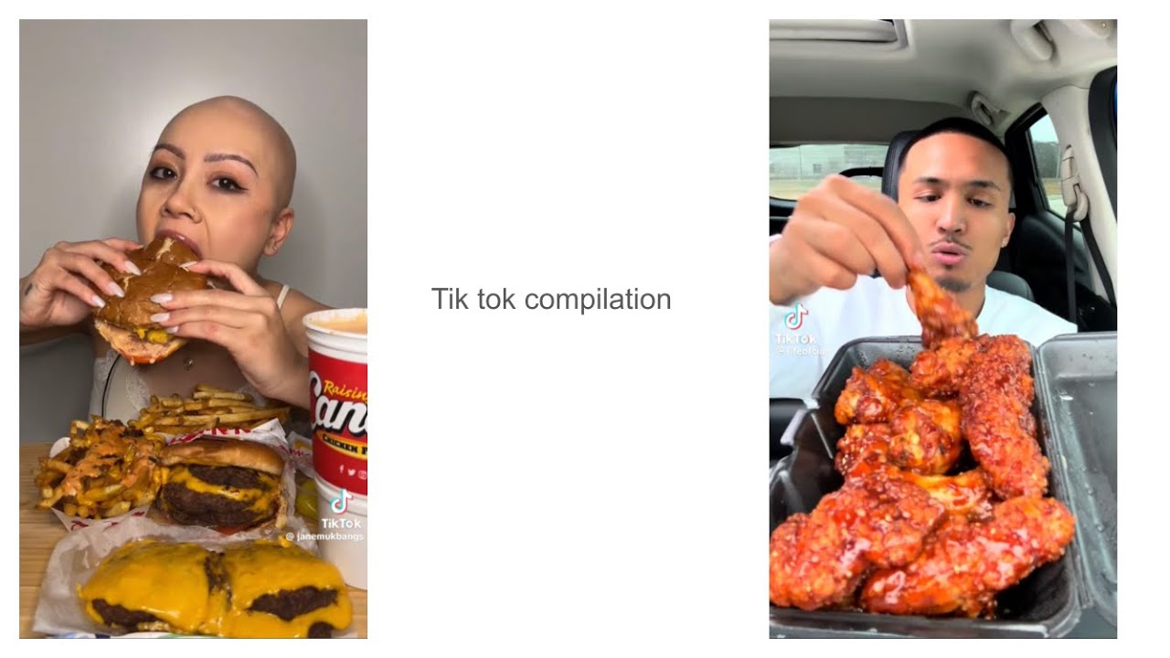 Tik tok mukbang compilation | fast food - YouTube