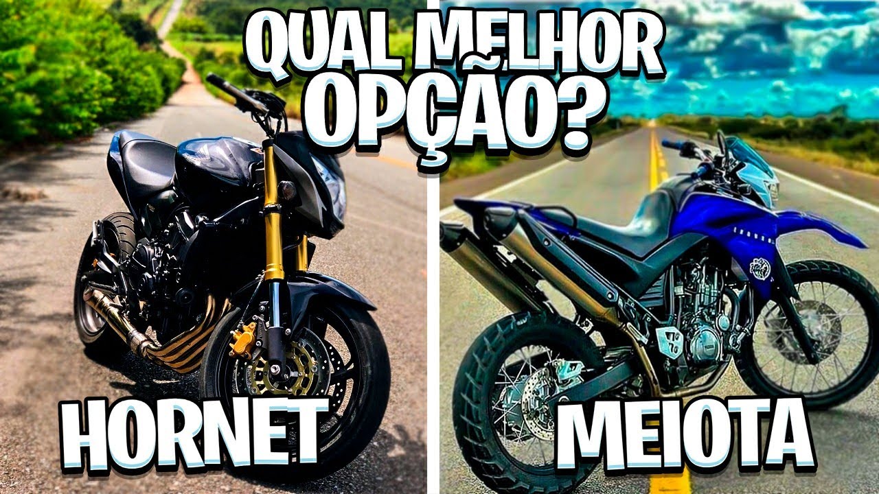 AS MINA PIRA NA HORNET OU XT 660 ??? - YouTube