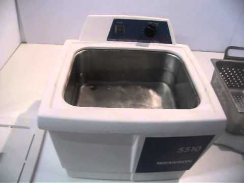 Branson 5510 Ultrasonic Cleaner - YouTube