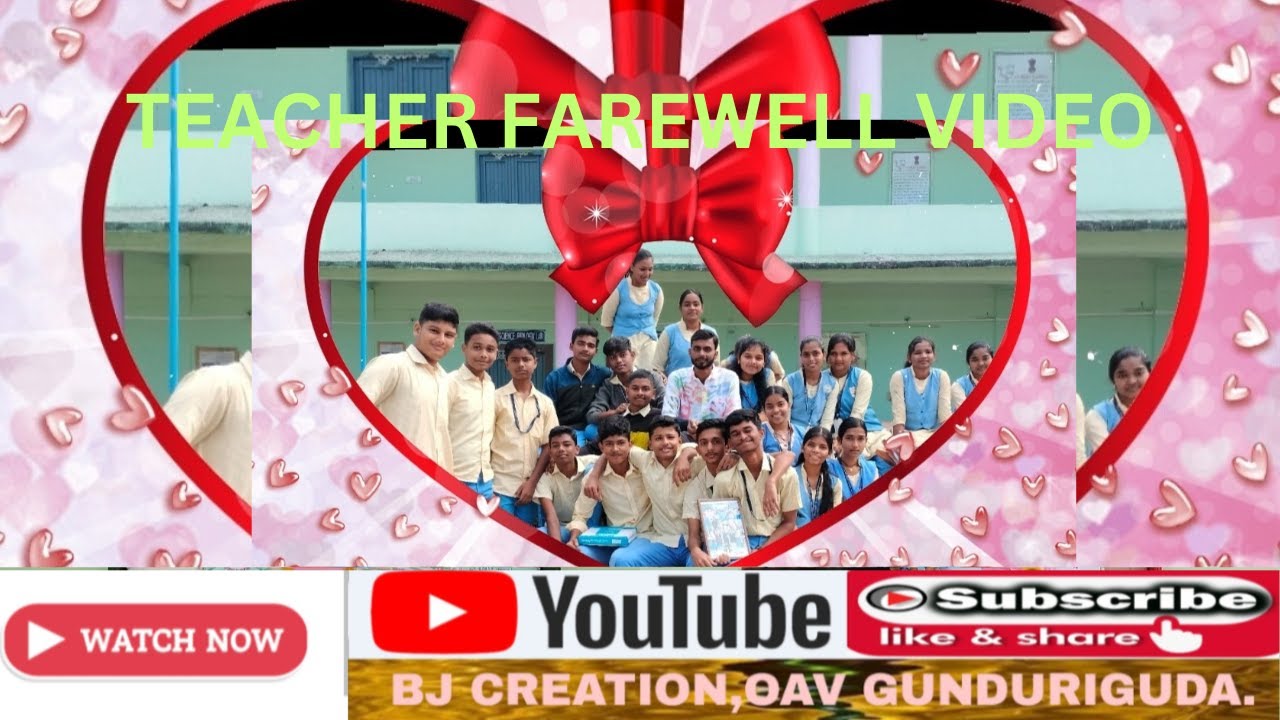 Teacher farewell video # viral school video - YouTube