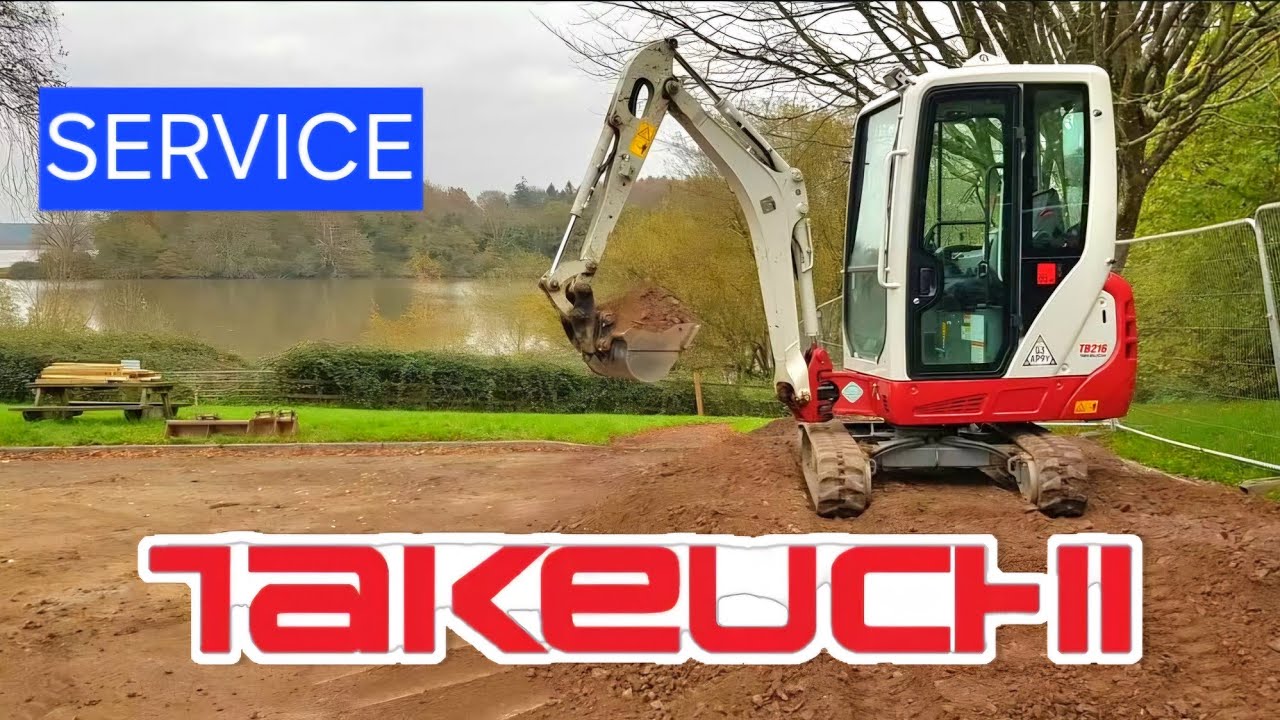 SERVICING TAKEUCHI TB216 MINI DIGGER YANMAR ENGINE EXCAVATOR ...