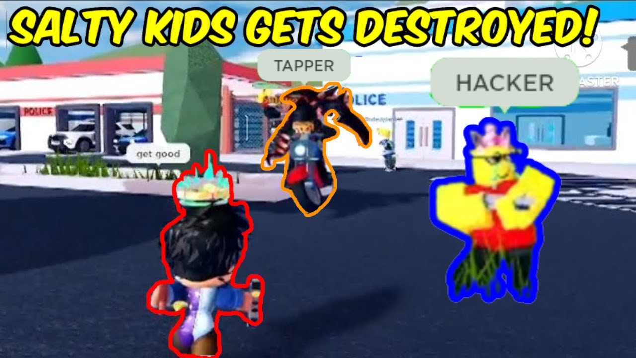 Destroying Salty Kids For 20 Minutes In Jailbreak! - YouTube