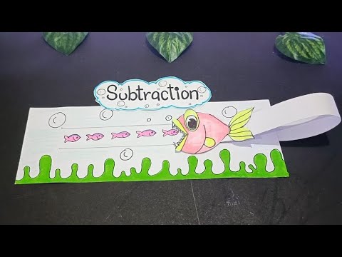 SUBTRACTION TLM || MATHS TLM || Maths tlm for primary school || primary ...
