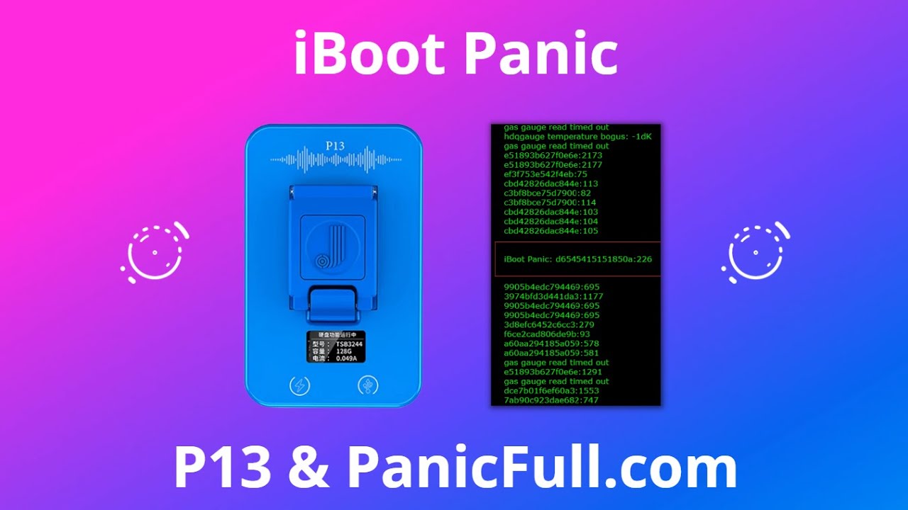 iBoot Panic - Diagnostics with P13 and PanicFull.com - YouTube