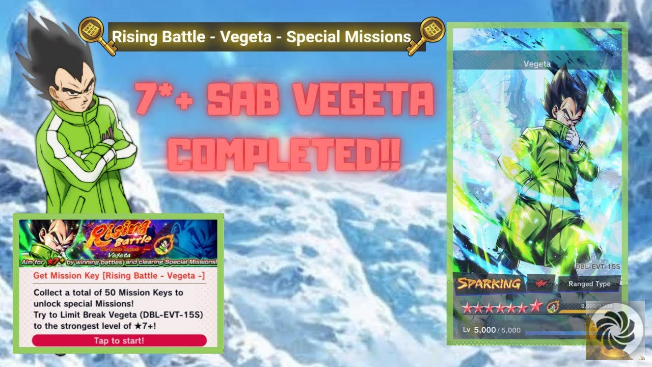 LEGENDS SAB VEGETA 7*+ COMPLETED // DRAGON BALL LEGENDS - YouTube