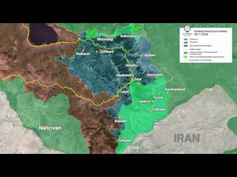 Karabağ Son Durum Haritası.!! #karabağ #qarabag #karabakh #azerbaycanermenistan #azerbaycan #karabag