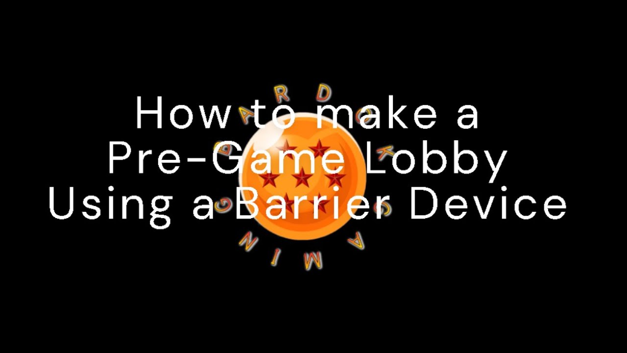 How to make a Pre-Game lobby with a Barrier Device - YouTube