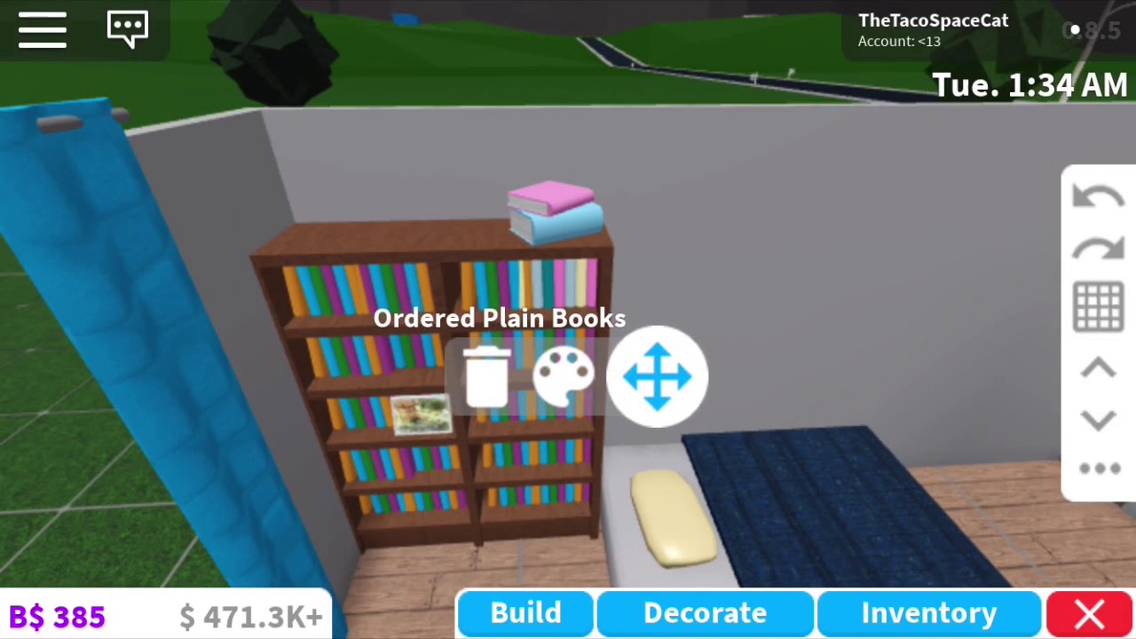 Building my IRL room in Bloxburg!||ROBLOX - YouTube