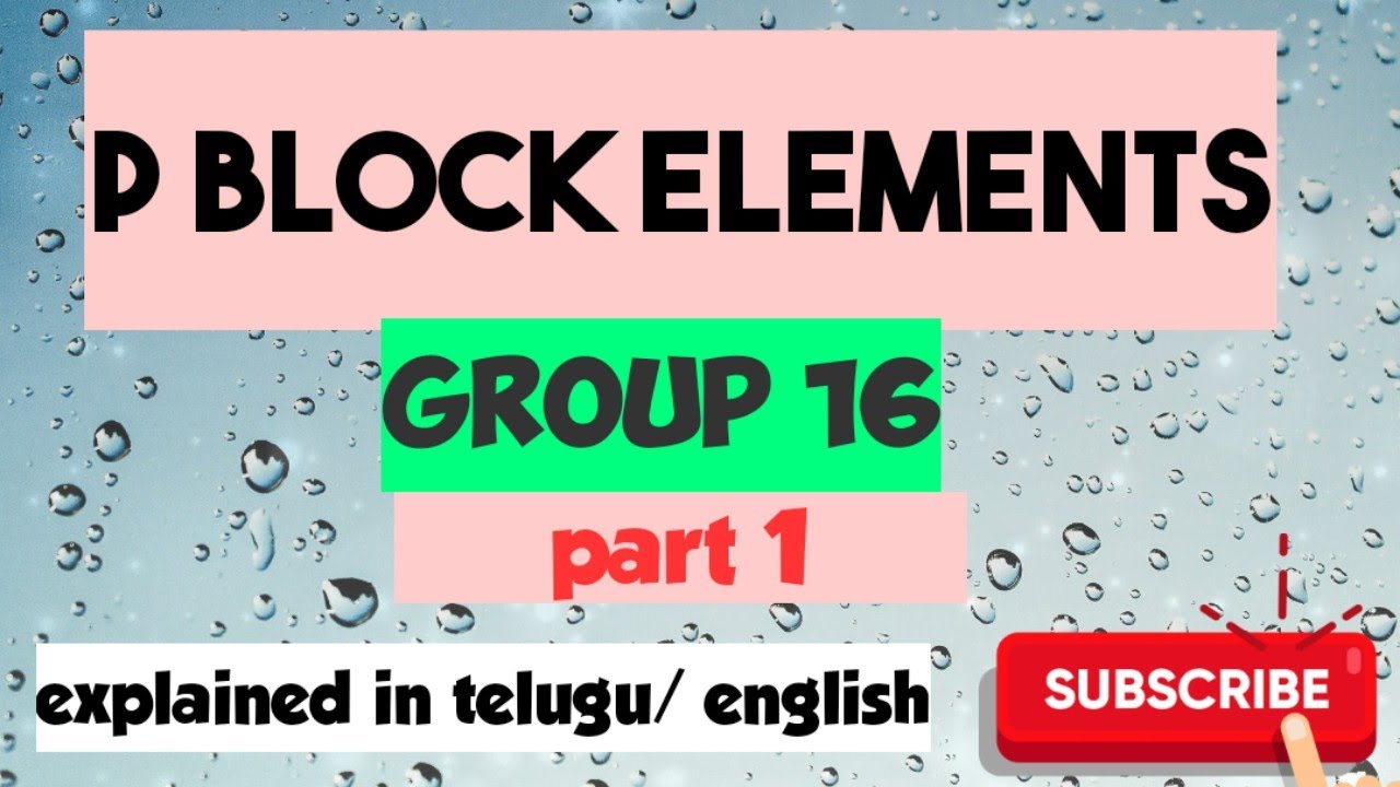 Group 16 Elements/ physical / chemical properties, Reactivity towards ...
