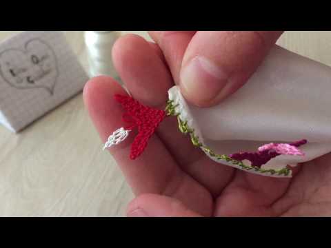 İğne oyası sık iğneli Lale modelinin yapılışı