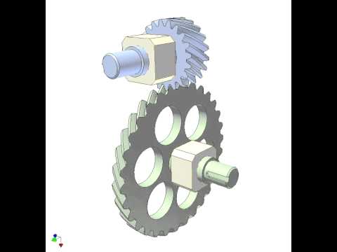 Screw gear drive 1a - YouTube