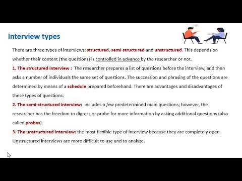 Lecture 10 (part 2): Data collection methods/ interviews (Prof. Touria ...