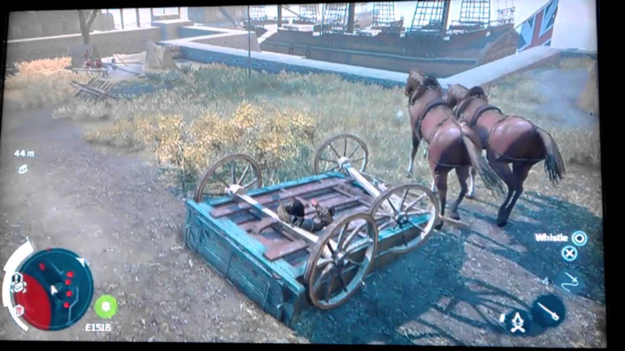 Assassin's Creed III hay cart glitch - YouTube