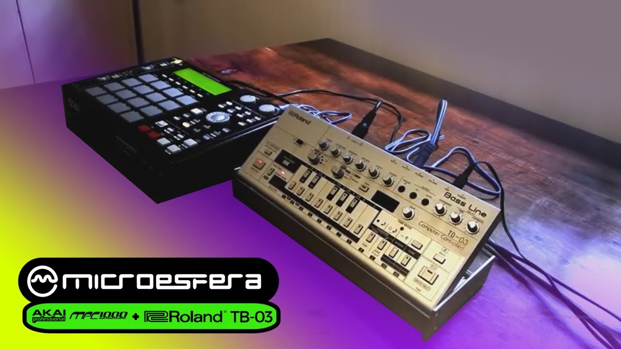 ROLAND TB03 + MPC 1000 - ACID TEST 2017 HD (Microesfera Live) - YouTube