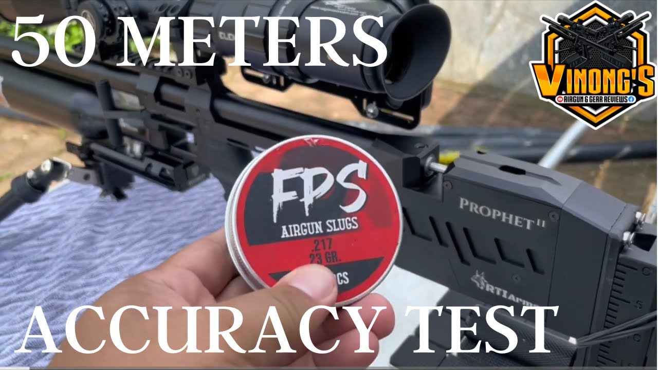 RTI Prophet 2 - Accuracy Test for FPS Airgun Slugs 23gr (50 Meters ...