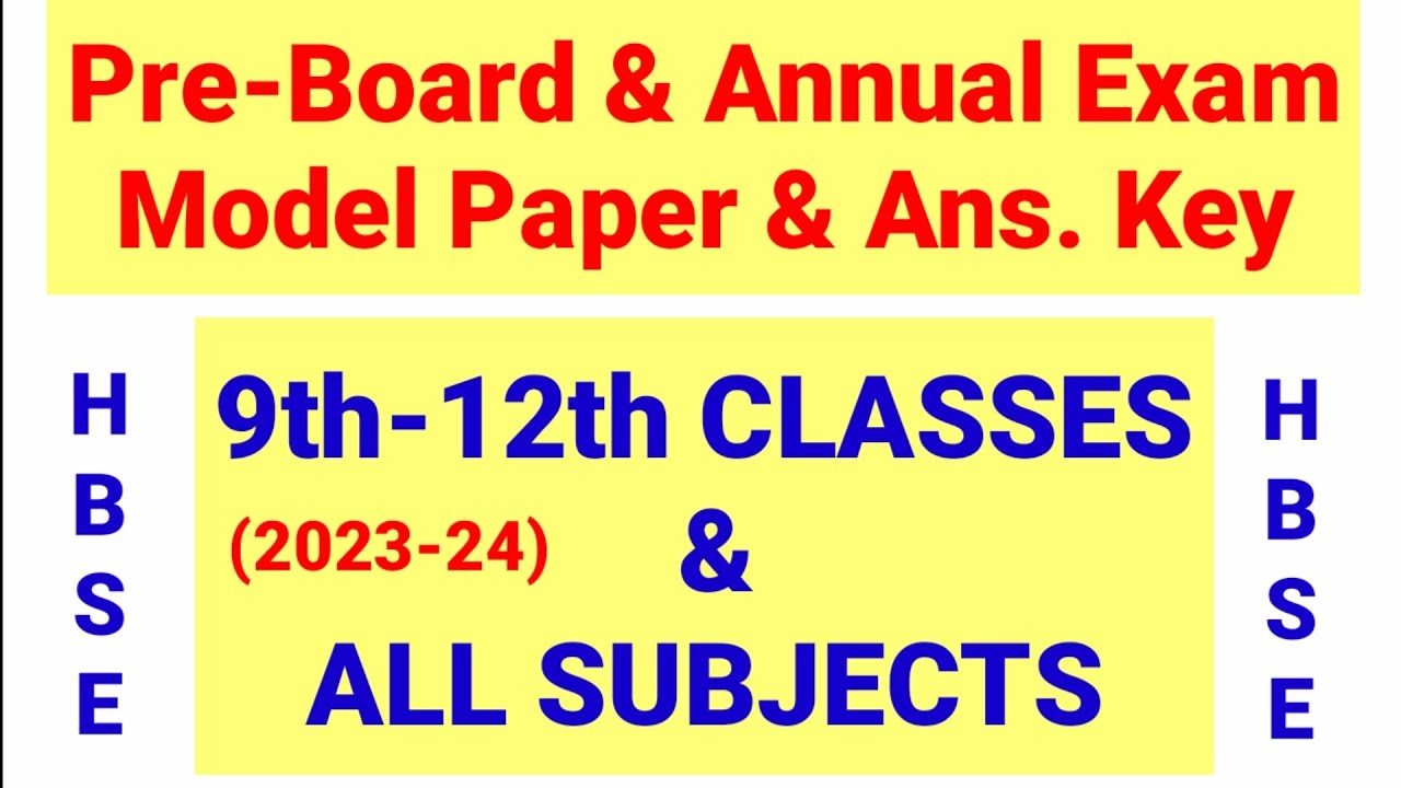 Subjects Sample Paper Answer Key Pre Board Annual Exam HBSE subjects-sample-paper-answer-key-pre-board-annual-exam-hbse