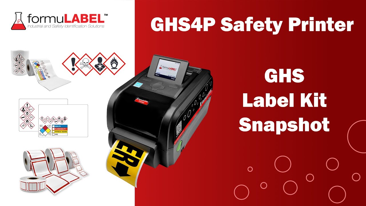formuLABEL GHS Kit Snapshot | GHS4P Safety Printer | Compact Industrial ...