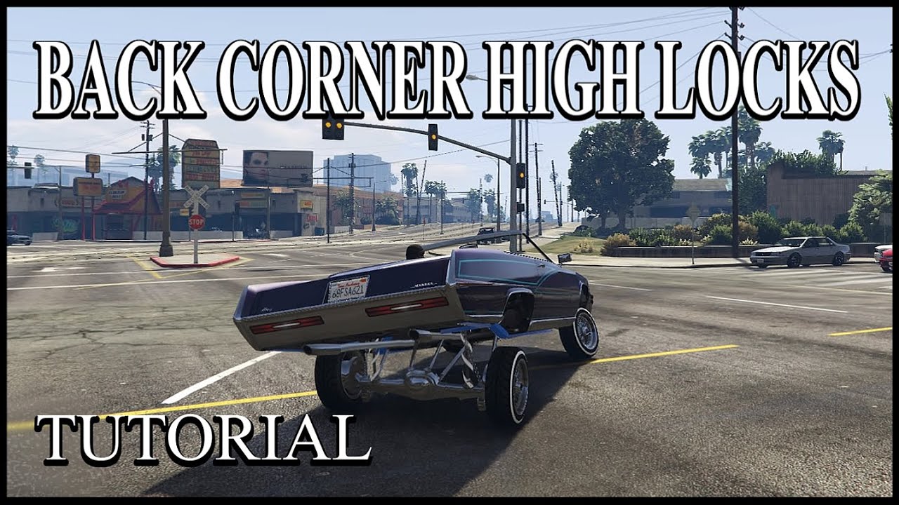 Gta5 Online LOWRIDER HIGH CORNER LOCKS! Tutorial 3 Wheel How To's On ...