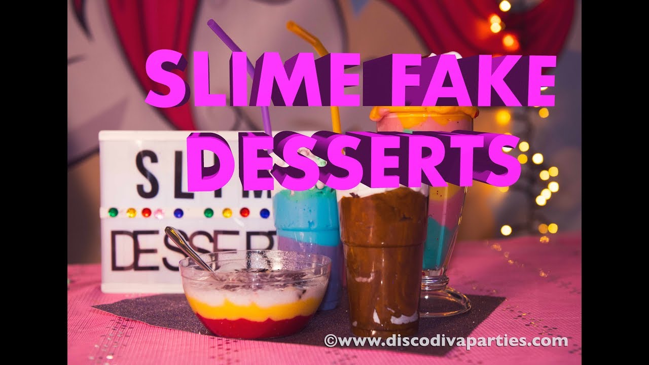 Slime Fake Desserts Tutorial - YouTube