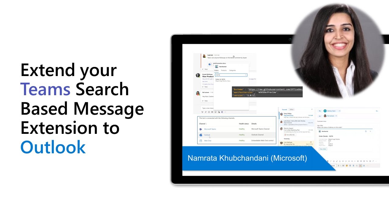 Extend your Teams Search Based Message Extension to Outlook - YouTube