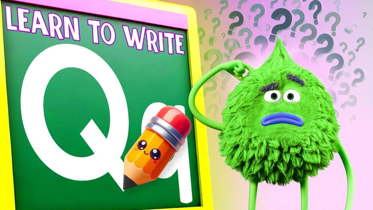Letter Q ️ Learn to write BECOME WIZARD WRITER English alphabet ...