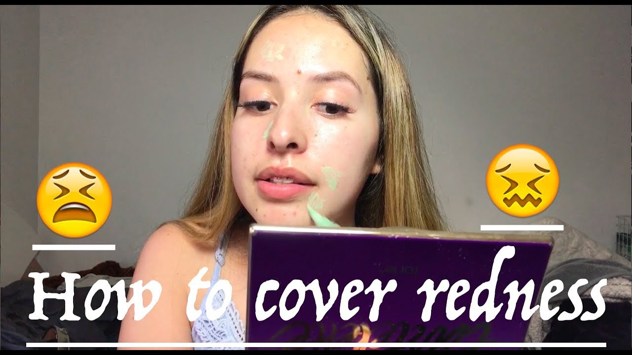 HOW TO COVER REDNESS ON SKIN/VLOG - YouTube