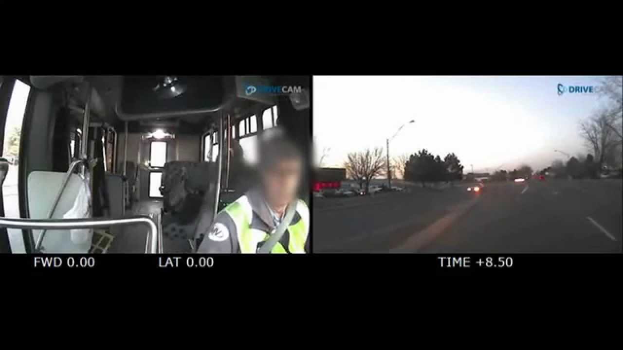 Bus Distracted Driving Swerve - YouTube