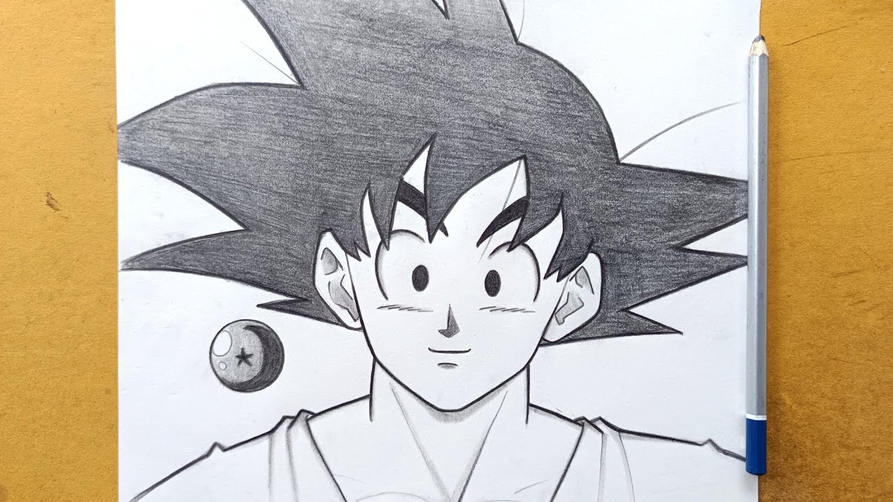 How to draw Goku step by step for beginners || Anime drawing || Easy ...