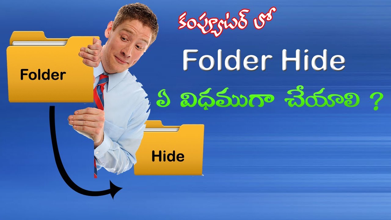How to hide and unhide Folder and files in Windows - YouTube