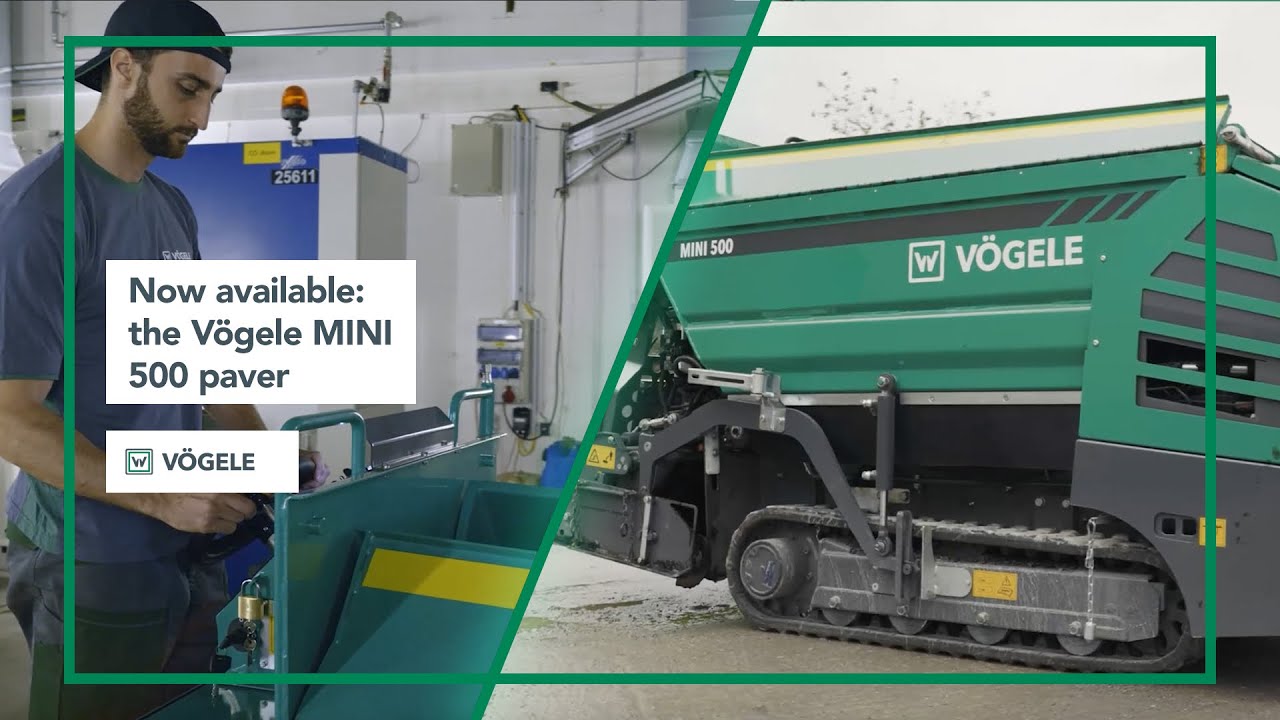 MINI 500: New Mini Pavers from Vögele I Trailer - YouTube