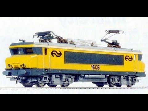Lima NS Class 1600 "Nez Casse" Electric Locomotive #1605 pulling NS ...