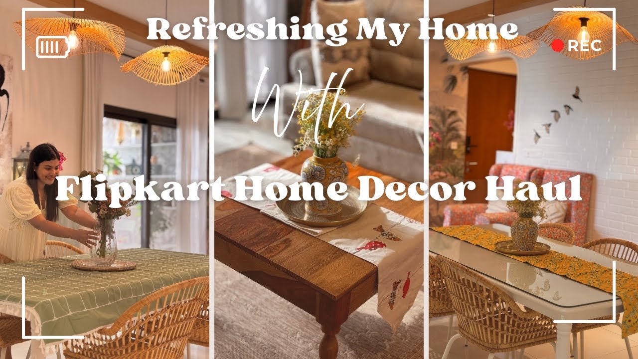 Flipkart Home Decor Haul 2025 | Room Transformation In Budget ...