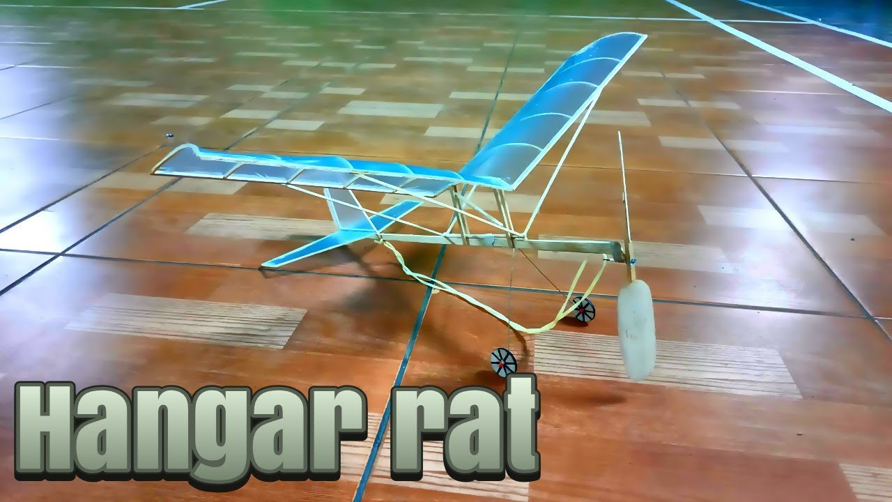 Hangar rat indoor free flight rubber power model #hangarrat # ...