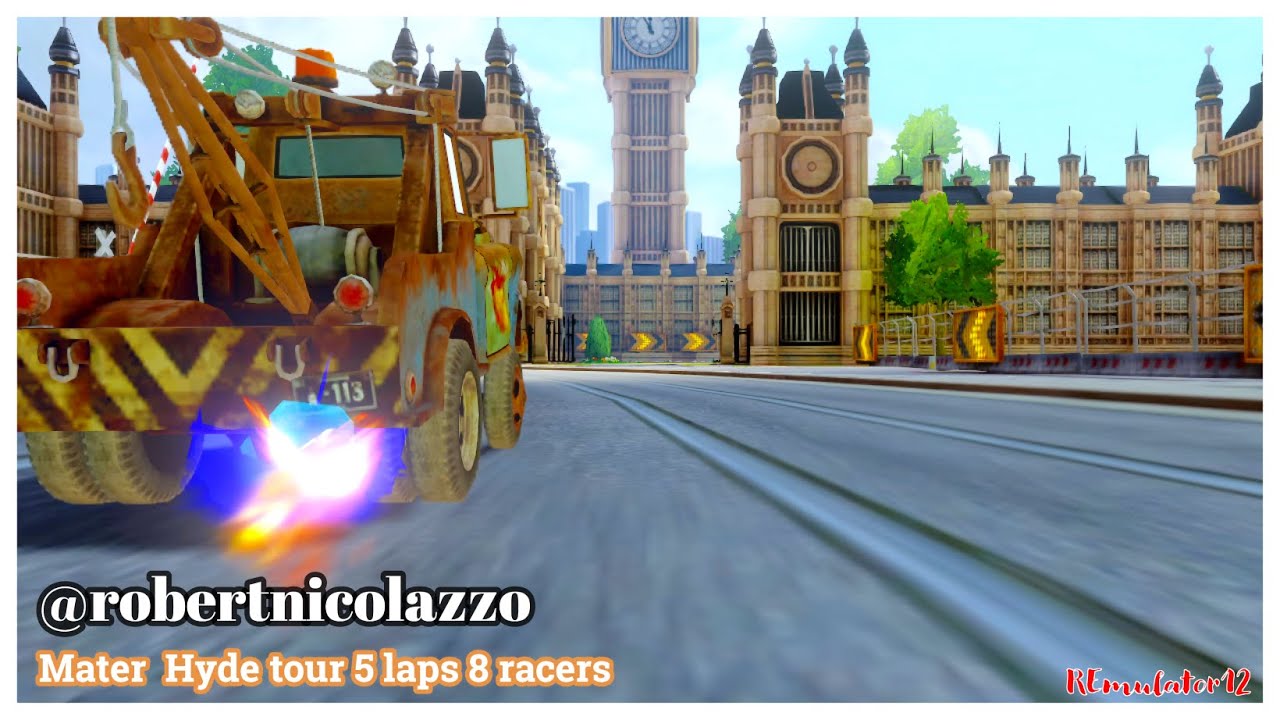 Cars 2 The Video Game | Tow Mater - Race Mode (8 Racers) | Hyde Tour 5 ...