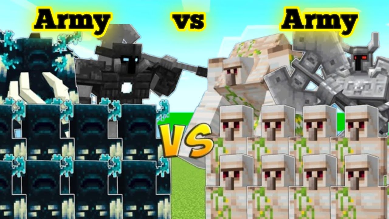 "Warden Army vs Golem Army | Epic Minecraft Battle - Who Will Win?" # ...
