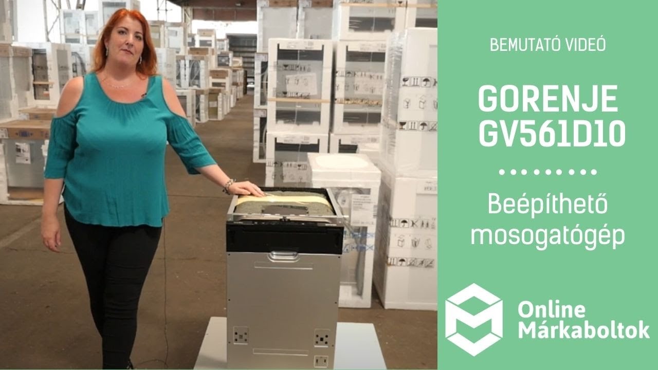 Gorenje GV561D10 | Beépíthető mosogatógép bemutató videó - YouTube