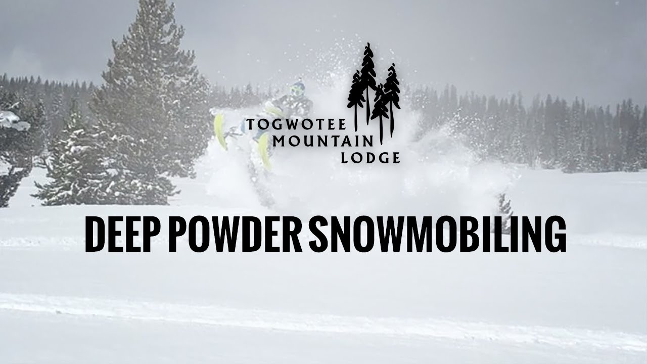 Deep Powder Snowmobiling at Togwotee Pass - YouTube
