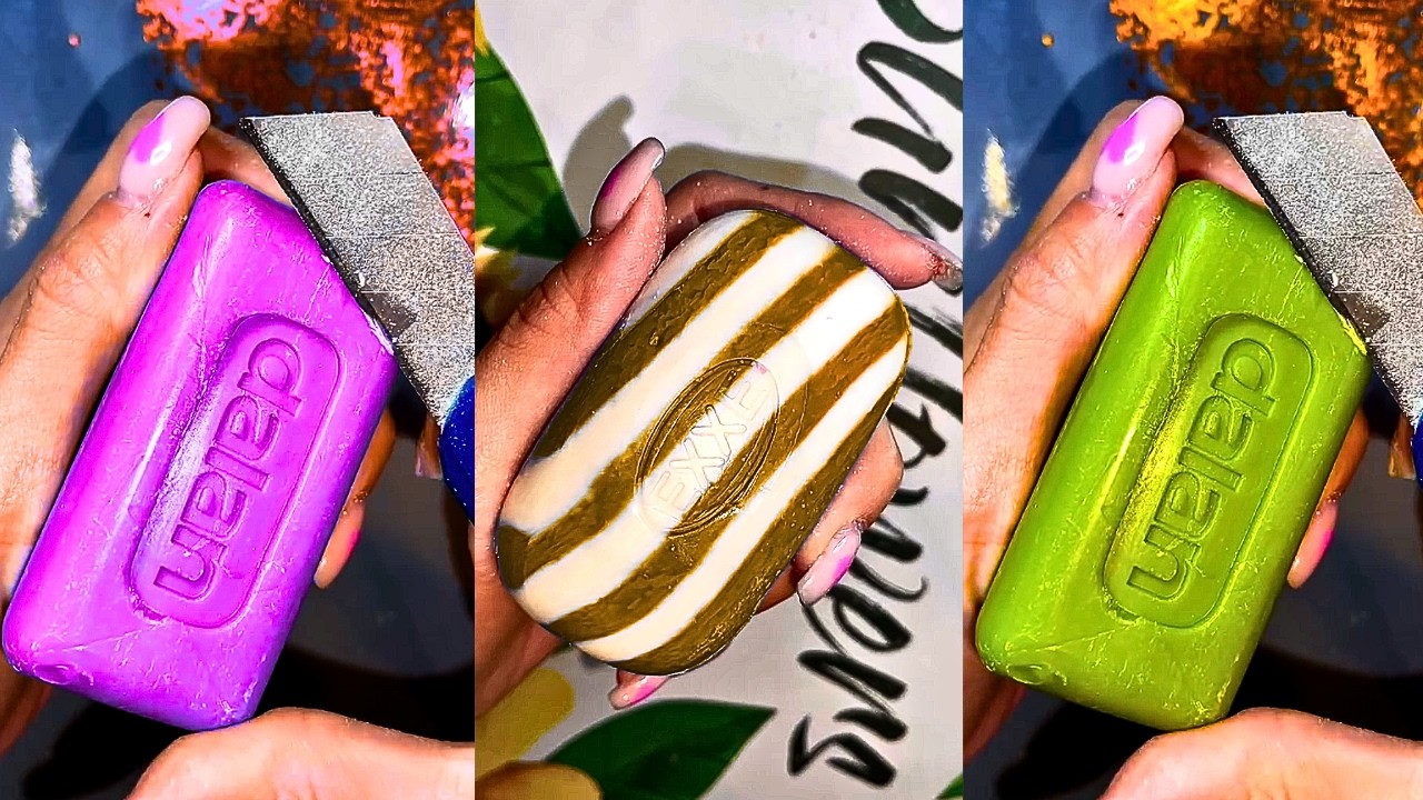 RELAXING SOAP CUTTING and CARVING ASMR | SOAP CUBES | BEAUTIFUL SOAP ...