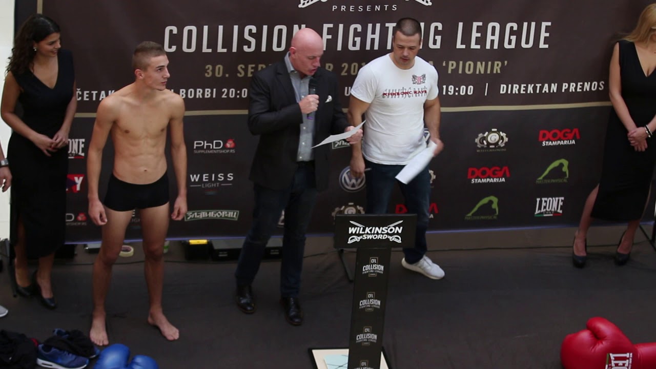 Collision Fighting League - Nemanja Skoric - Edin Sinanovic - Merenje ...
