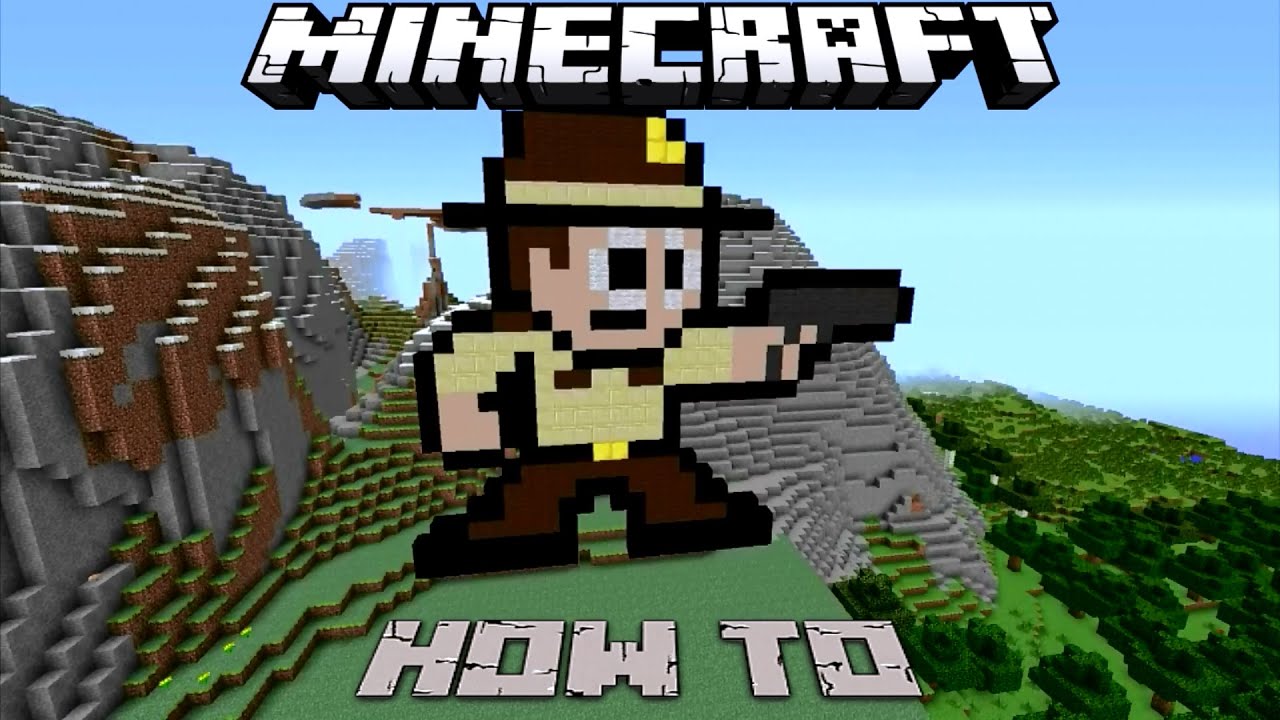 Minecraft: ~8 Bit~ HOW TO: Rick Grimes ( Tutorial ) /W Killerkev - YouTube