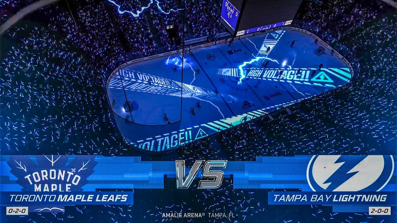 Tampa Bay Lightning vs Toronto Maple Leafs - Game 3 East 1st Round ...
